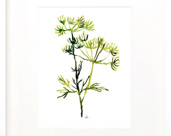 Dill painting | Etsy