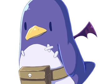 Prinny Penguin crochet pattern PDF amigurumi