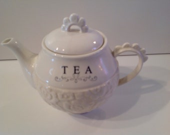 Embossed teapot | Etsy