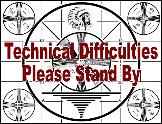 1950s TV Test Pattern Poster by MyGenerationShop on Etsy