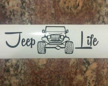 Popular items for jeep life decal on Etsy