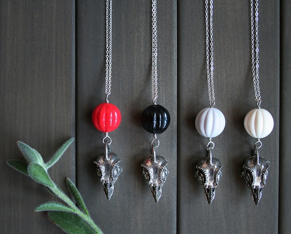 Pterodactyl Necklace Bird Skull Prehistoric Natural By Neawear