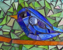 Unique bird mosaic related items | Etsy