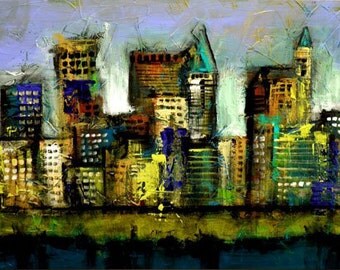 Original Painting Modern Abstract Art by SLAZO Made by SlazoArt