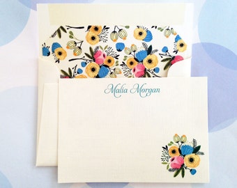 Personalized Stationery Set Custom Note Cards by PikakePress