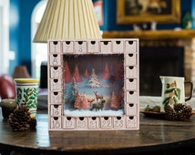 Unique wooden advent calendar related items | Etsy