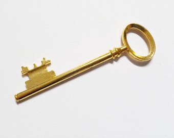 Skeleton Key Pendants Antiqued Bronze Keys Steampunk Key