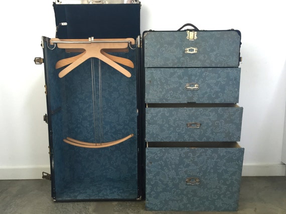 Hartmann Steamer Wardrobe Trunk with Original Keys