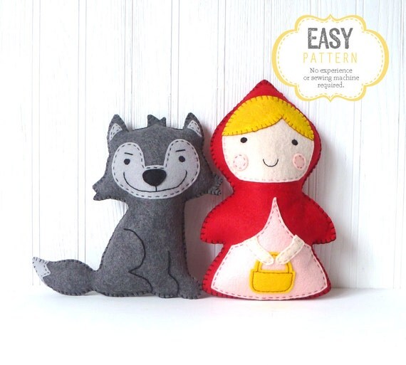 Little Red Riding Hood and the Big Bad Wolf by LittleSoftieShoppe