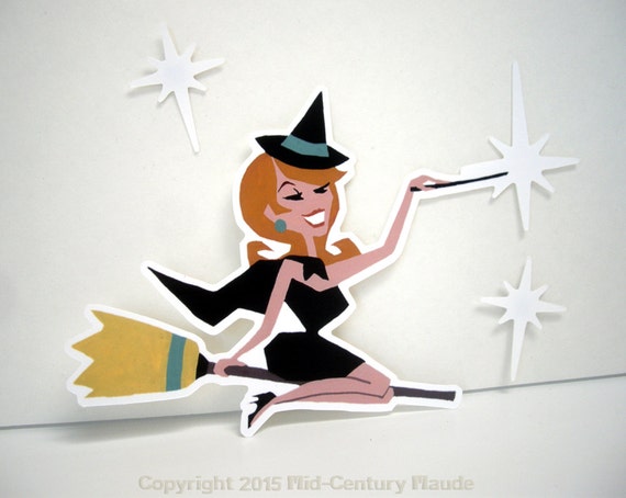 My Other Car Is A Broom Vinyl Car Sticker Bewitched Retro