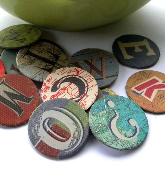 45 Letter Embellishments paper embellishments alphabet