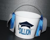 Items similar to 5 QUART Personalized Graduation Bucket/Pail ...
