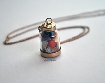 Popular items for in a jar necklace on Etsy