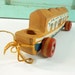 Vintage Wooden Holgate Ark Pull Toy 1950
