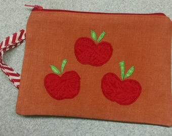 Kirby Appliqued Wristlet or Cell Phone Case by Fandomfashionbags