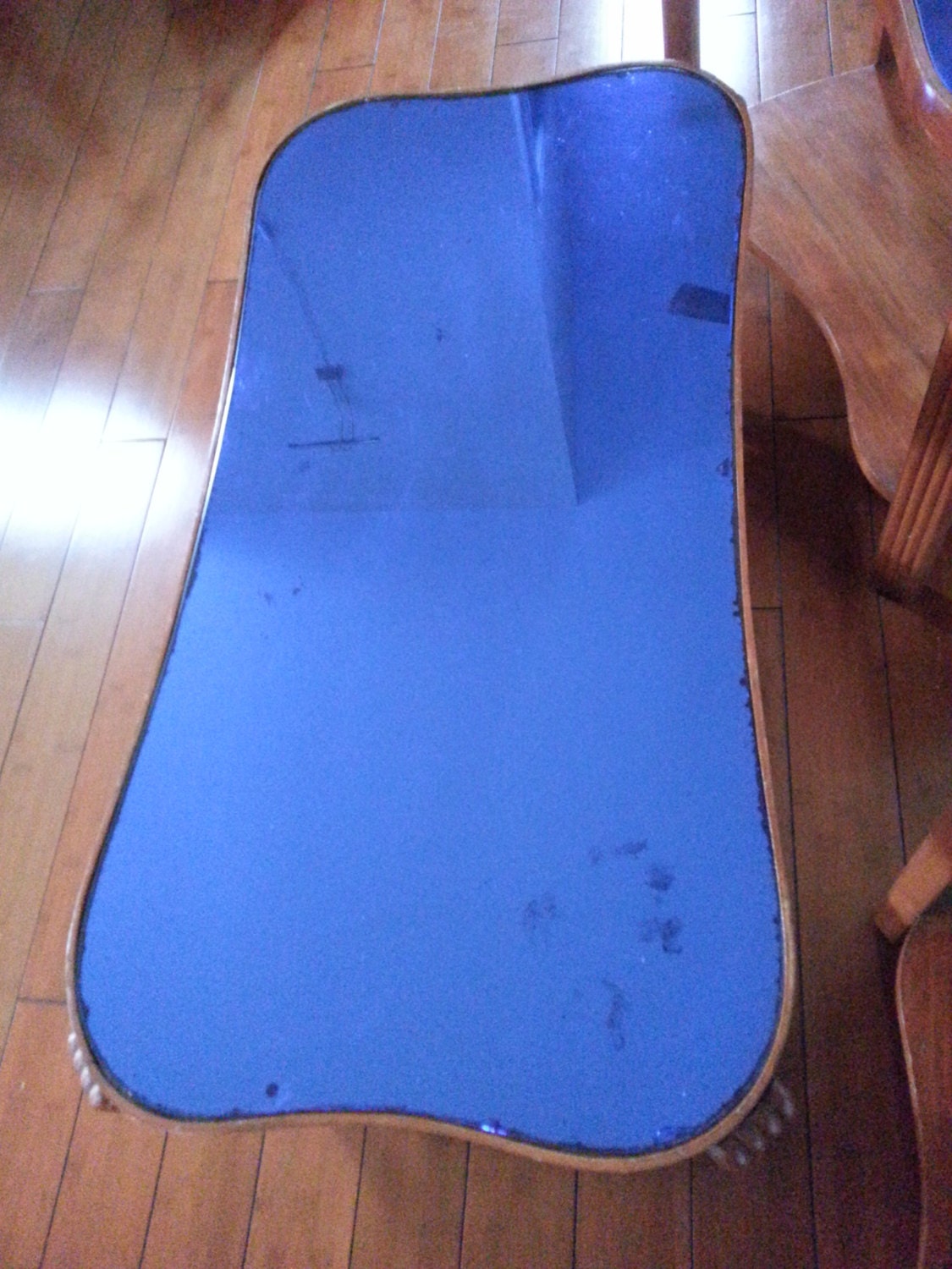 3 Piece Coffee Table Set Vintage Art Deco 1940's Blue