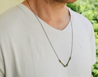 Star of David necklace for men men's necklace with bronze