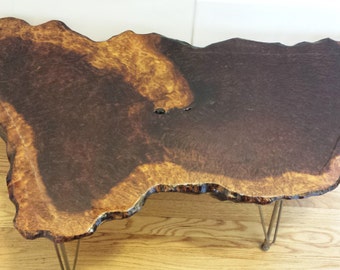 Burl wood table | Etsy