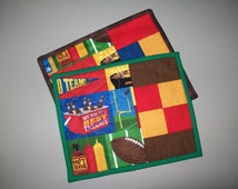 Popular items for football mug rug on Etsy