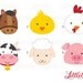 farm animal clipart farm animal head clipart animal head