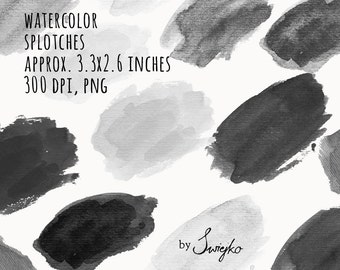Watercolor Clip Art Watercolor Splotches PNG Watercolor