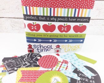 School Memories Scrapbook Pages Templates Kindergarten 5th