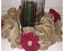 Popular items for burlap centerpiece on Etsy