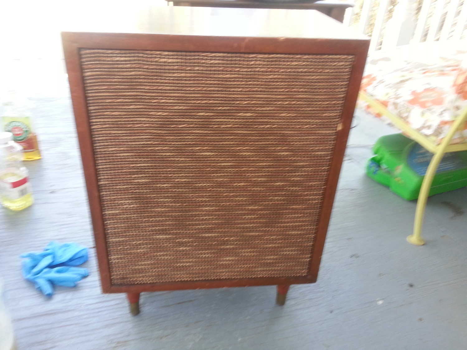 Mid Century Modern Hallmark Electronics Standing Speaker With Tapered ...