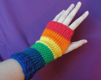 Rainbow mittens | Etsy
