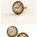 Old Clock Ring Antique Clock Adjustable Ring Glass Ring