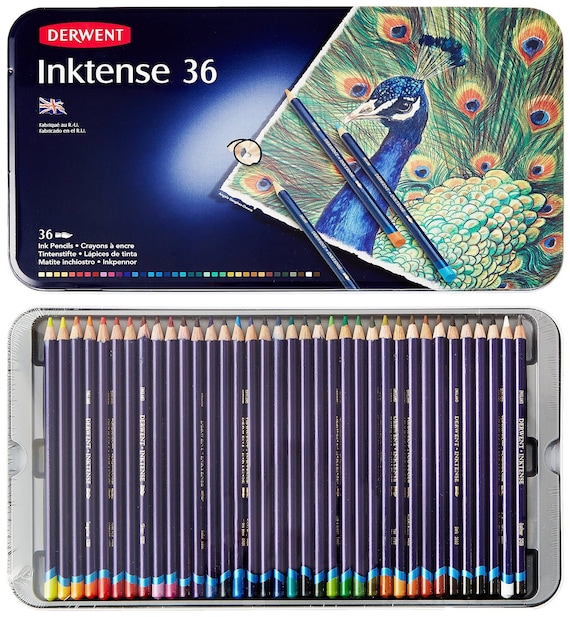 36 Watercolor Pencils Derwent Inktense Watercolor Water