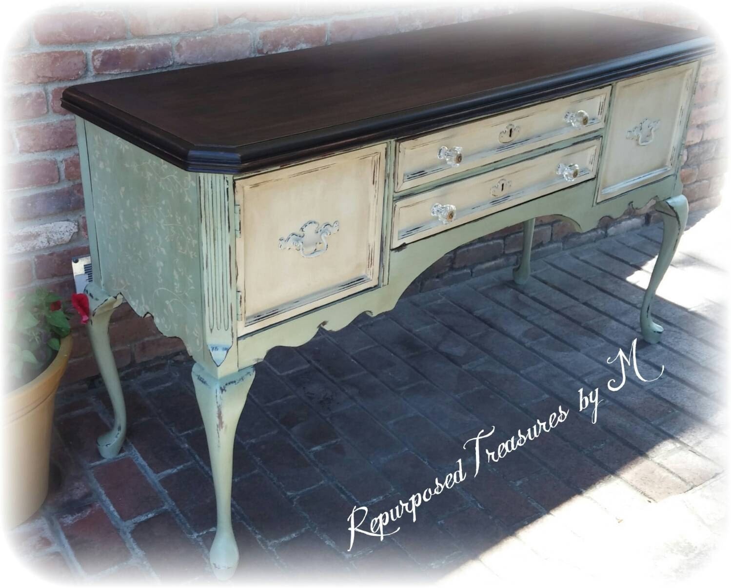 Painted buffet / painted sideboard / distressed buffet / console table ...