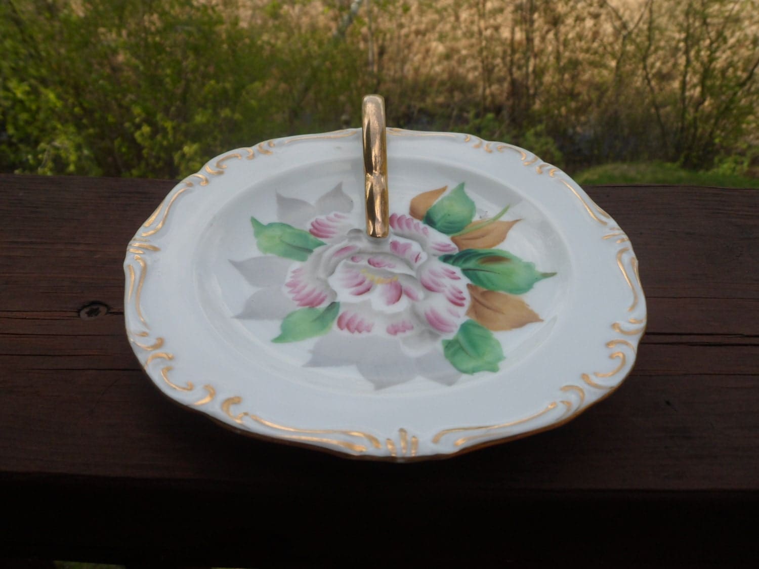 Rare, Vintage Rossetti lemon Dish, Flower Plate ,Made in Occupied Japan ...