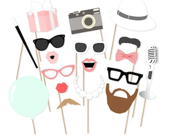 Printable Circus Photo Booth Props Circus by PrintablePropShop