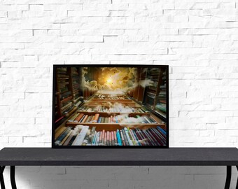 Home library decor | Etsy