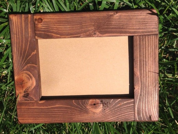 Handmade Wood 5x7 Picture Frame in Walnut by NutWoodCreations