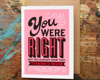 You were right | Etsy