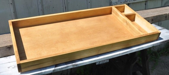 Baby Changing Tray w/ Diaper Compartment Natural by TheGreenCoyote