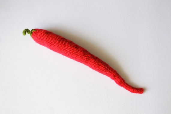 Play food chili Waldorf toy vegetables pretend play by MapleApple