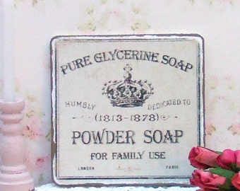 Vintage soap sign | Etsy