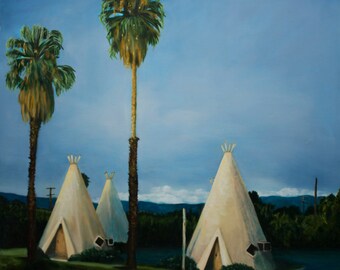 Teepee painting | Etsy