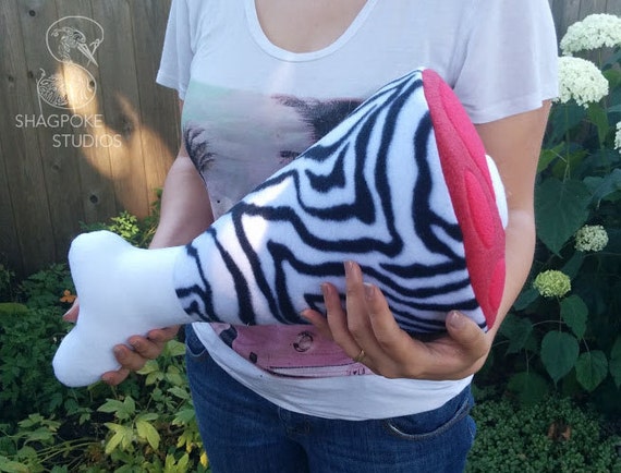 Zebra Leg Plush Prop by ShagpokeStudios on Etsy