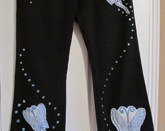 Decorated jeans | Etsy
