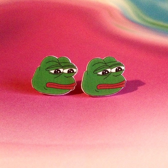 Pepe The Frog Earrings, Pepe The Frog