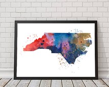 Popular items for watercolor state on Etsy