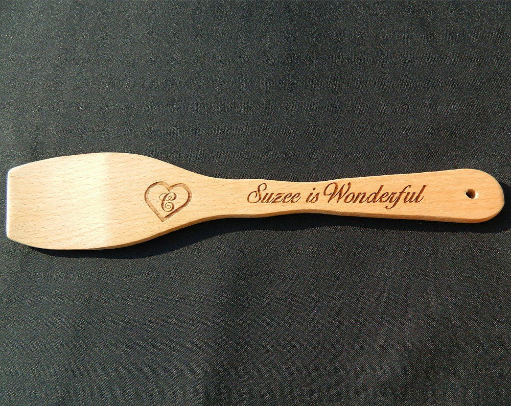 Personalized wooden spatula Personalized by PersonalizedEngraved