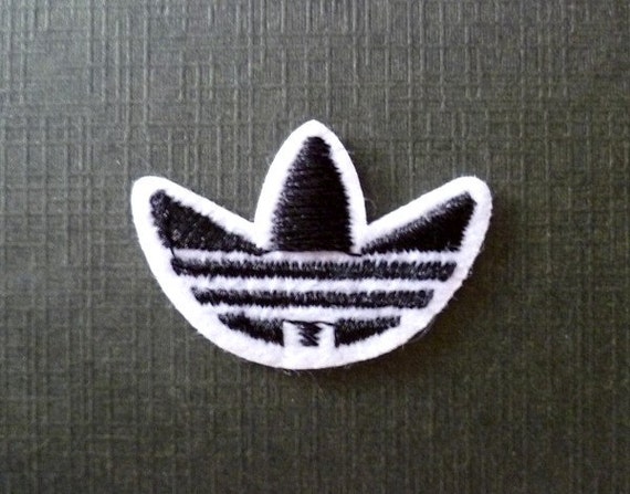 Adidas Black Classic Trefoil Leaf Logo Embroidered by creambox