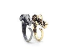 Retro elephant ring, Vintage elephant ring, Burnished Elephant Ring ...