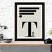 Tt Letter Modern Typography Art Print 24 x 36