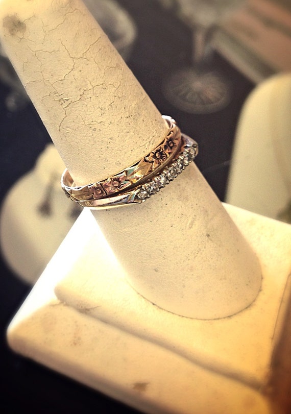 Vintage Gold rings by KeystoneJewlery on Etsy